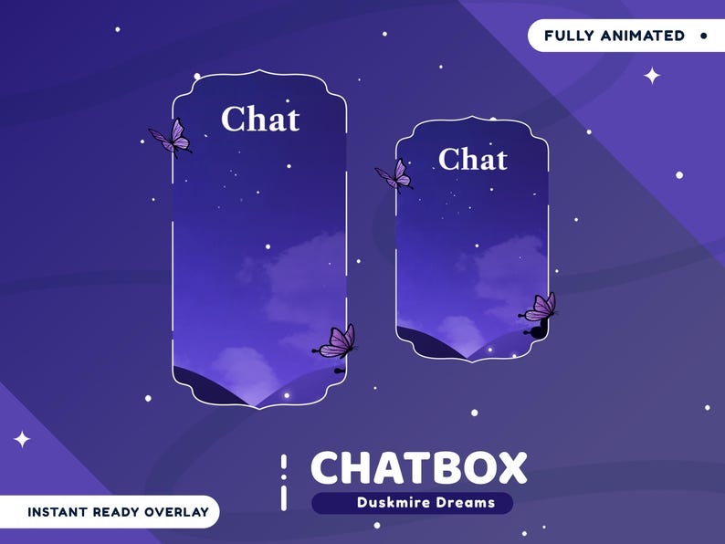 Duskmire Dreams Animated Stream Overlay Package Twitch Bundle, Night ...