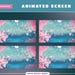 Sakura Dream Animated Stream Overlay Package for Twitch Bundle, Pink ...