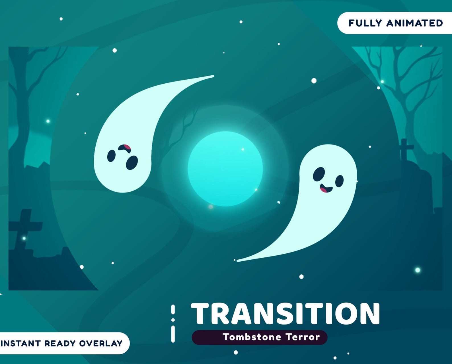 Tombstone Terror Animated Stream Overlay Package for Twitch Bundle ...