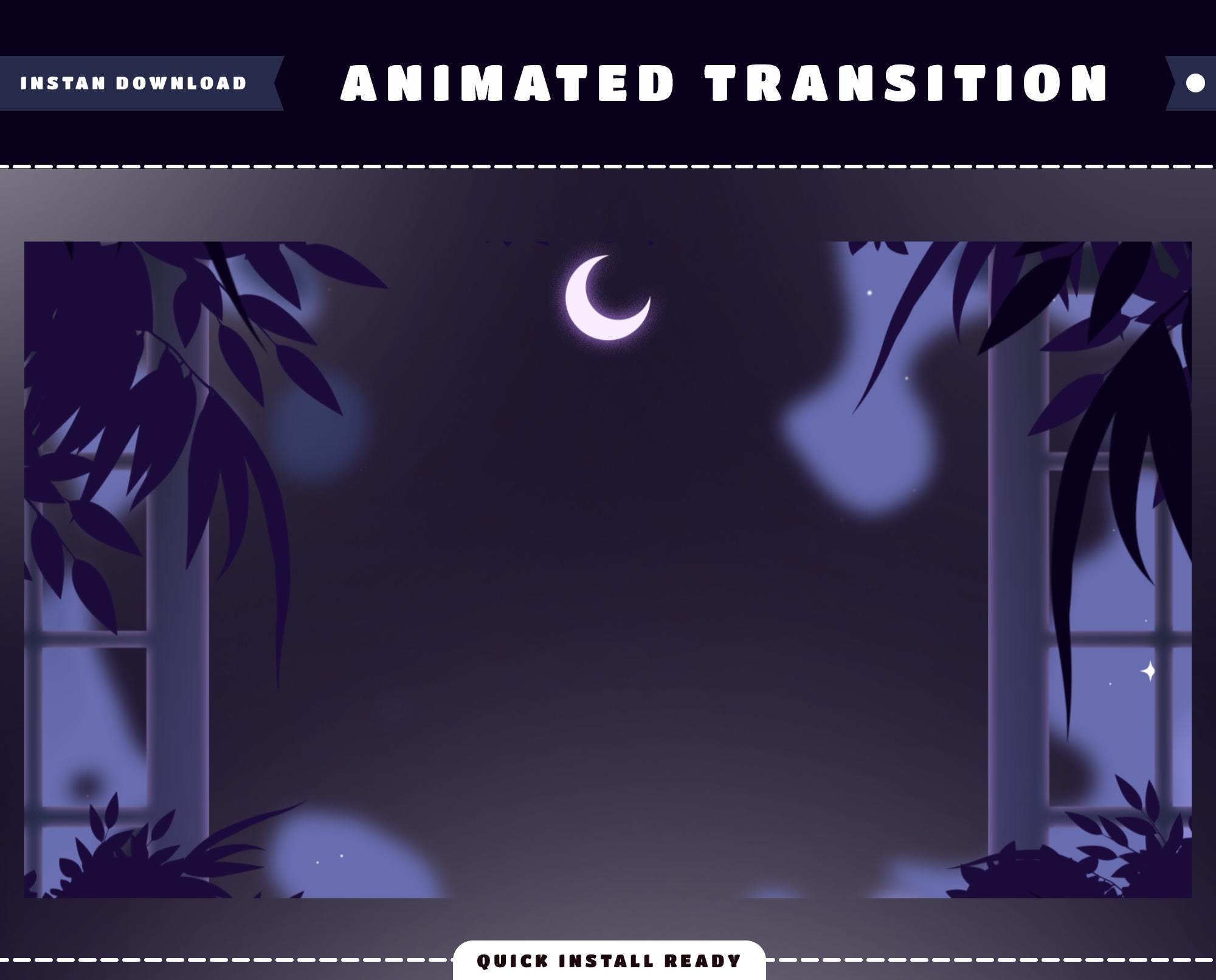 Cloud Window Animated Stream Overlay Package for Twitch Bundle ...