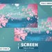 Sakura Dream Animated Stream Overlay Package for Twitch Bundle, Pink ...