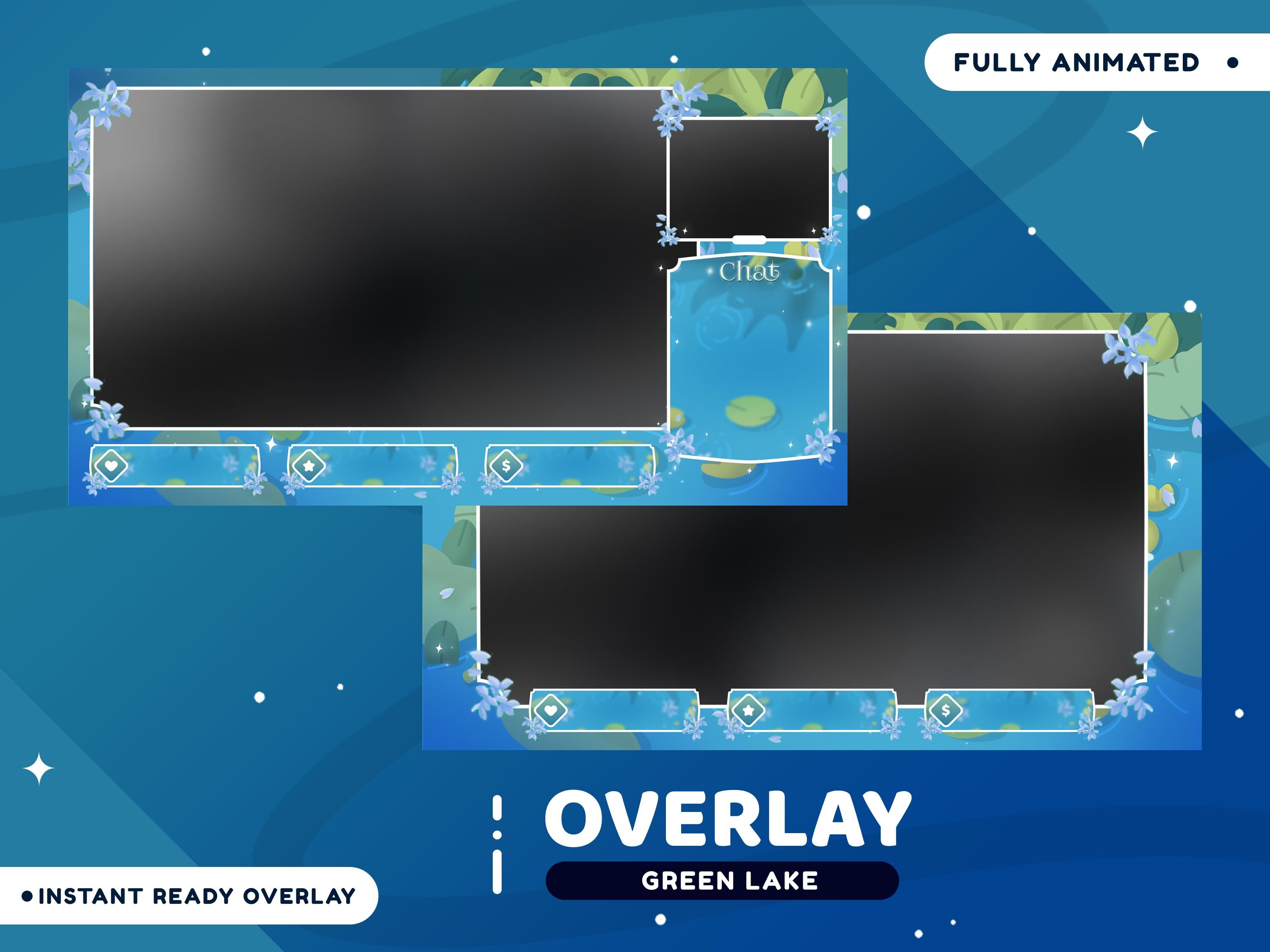 Green Lake Animated Stream Overlay Package for Twitch Bundle, Twitch ...