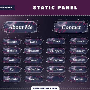 Moonlit Blossoms Animated Stream Overlay Package for Twitch Bundle ...