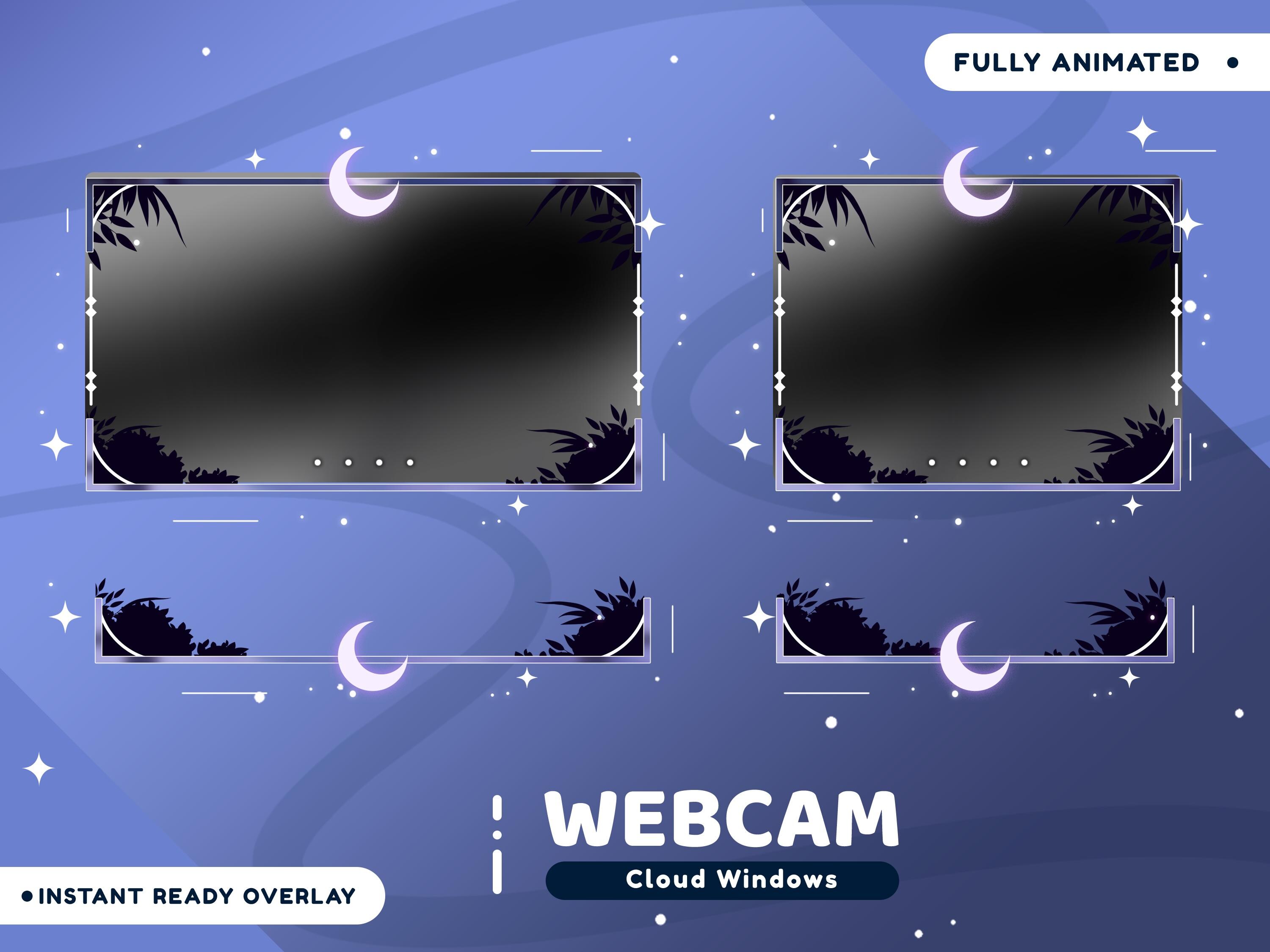 Cloud Window Animated Stream Overlay Package for Twitch Bundle ...