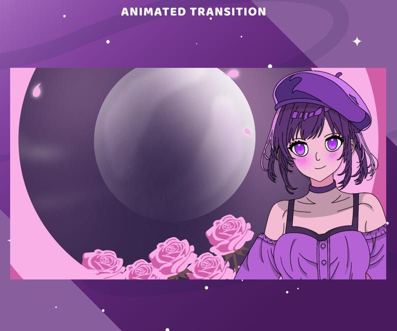 Midnight Roses Animated Stream Overlay Package for Twitch, Tiktok ...