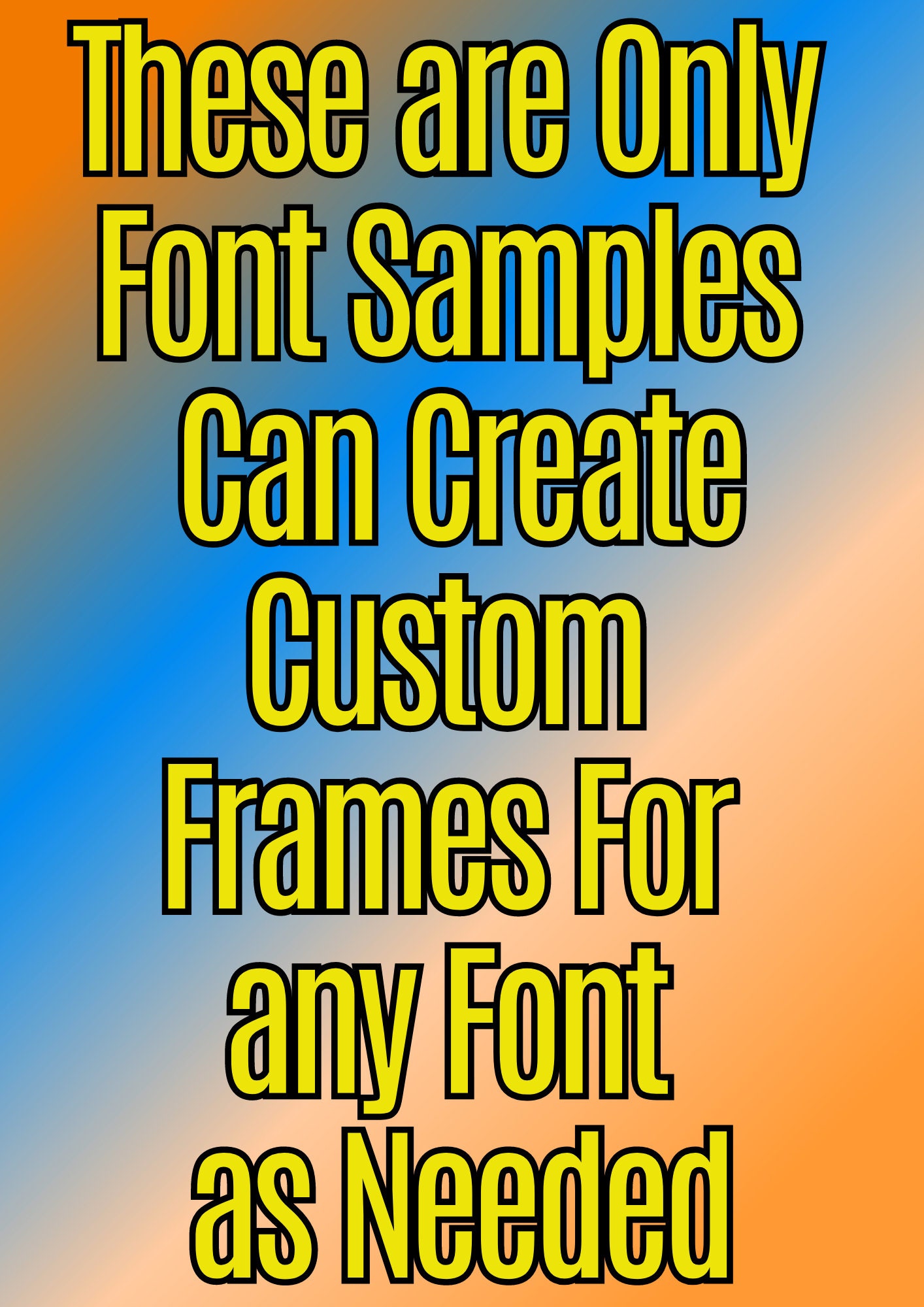 Custom Canva Frame for Any Font Needed 2626 English Letters Capital and ...