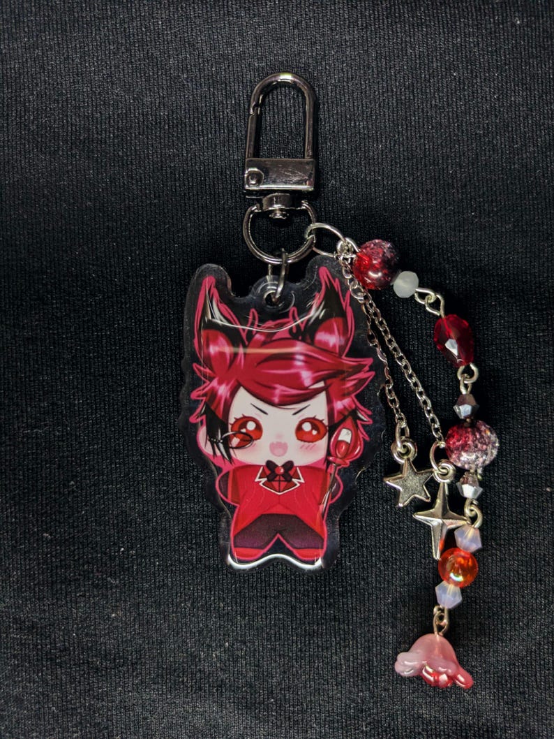 Alastor Hazbin Hotel Keychain - Etsy