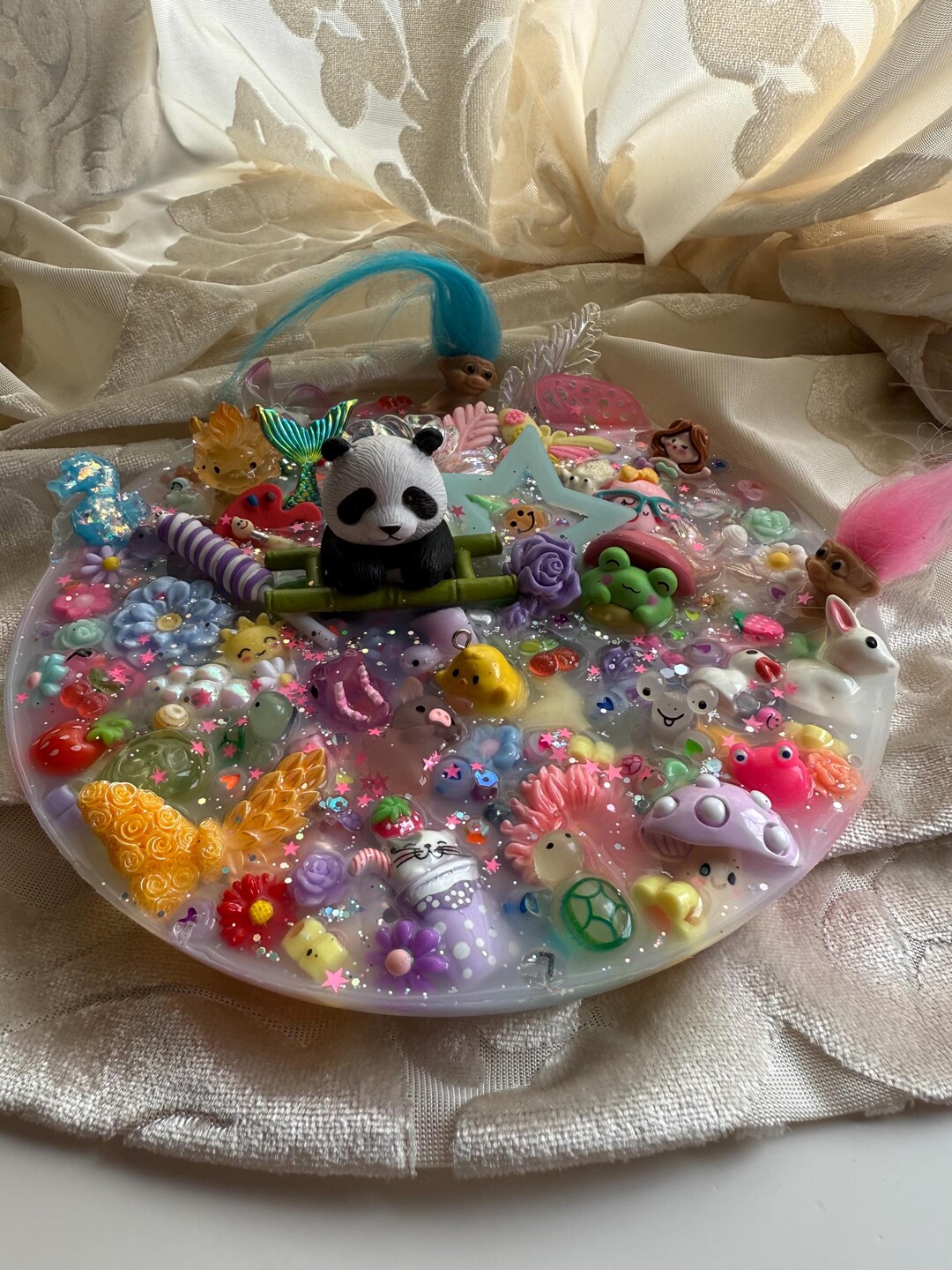 Xl-picky Pad- Panda- Loaded With Beads, Charms, Keychain Accessories ...