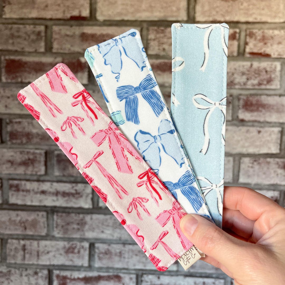 Handmade Fabric Bookmark: Colorful Reader Gift - Etsy