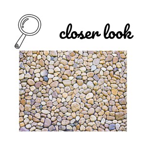 Large Pebble Stone Texture Colorful Wallpaper, Peel and Stick Pebble ...