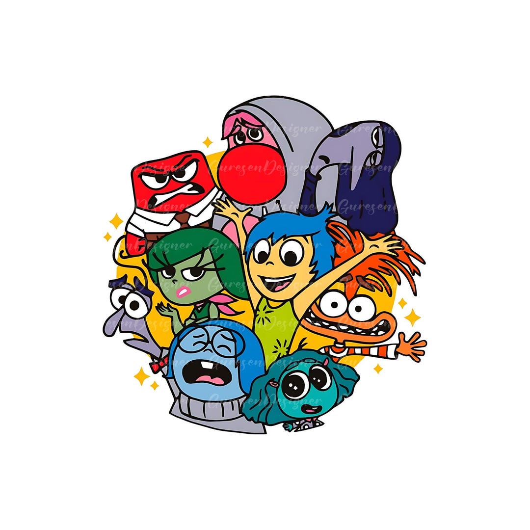 Inside Out 2 Png, Inside Out 2 Svg, Alegría, Asco, Tristeza, Miedo ...