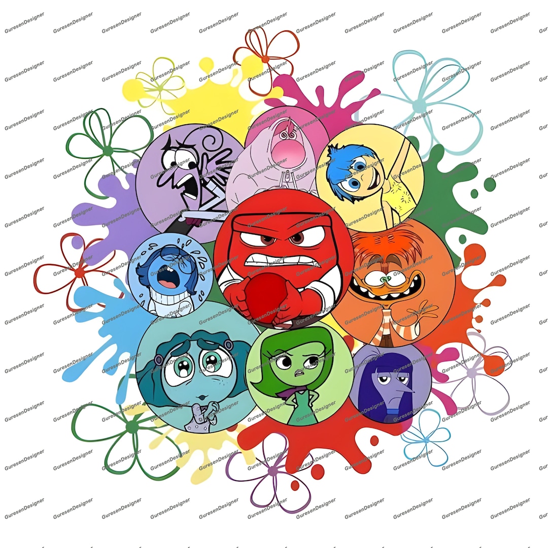 Inside Out 2 PNG, Inside Out 2 Wut, Freude, Ekel, Traurigkeit, Angst ...