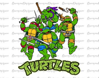 Ninja Turtles 5 SVG PNG Clipart Layered Files for Cricut Cut Print ...