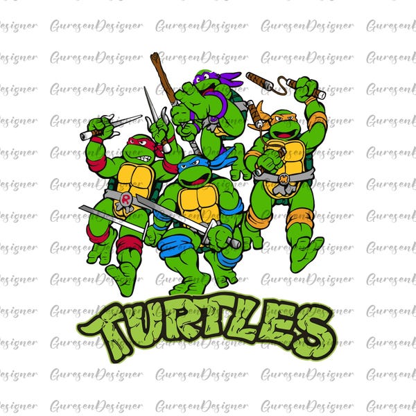Ninja Turtle Clipart - Etsy