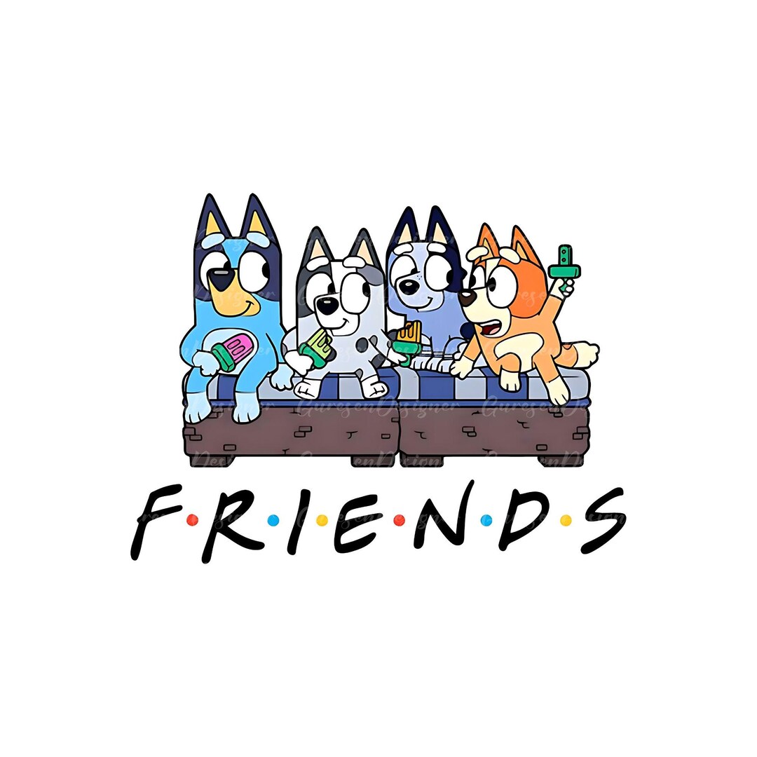 Bluey Friends Svg,bluey Friends Png, Bluey Family Svg, Bluey Png, Bluey ...
