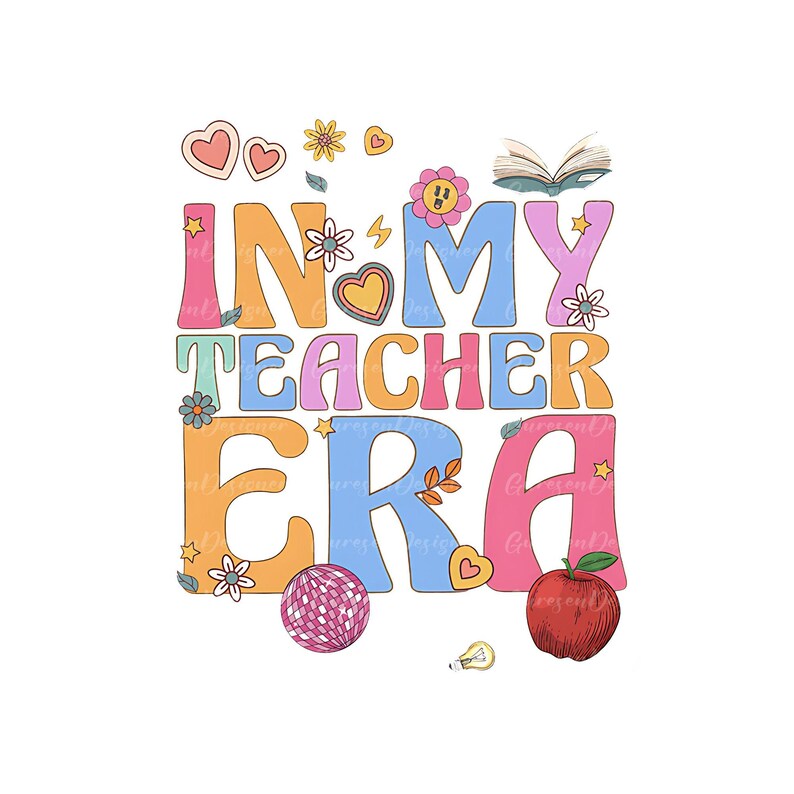 Bundle CUSTOM in My Teacher Era Png Svg, Cool Teacher Era Png, Teacher Png ,teacher Appreciation ...