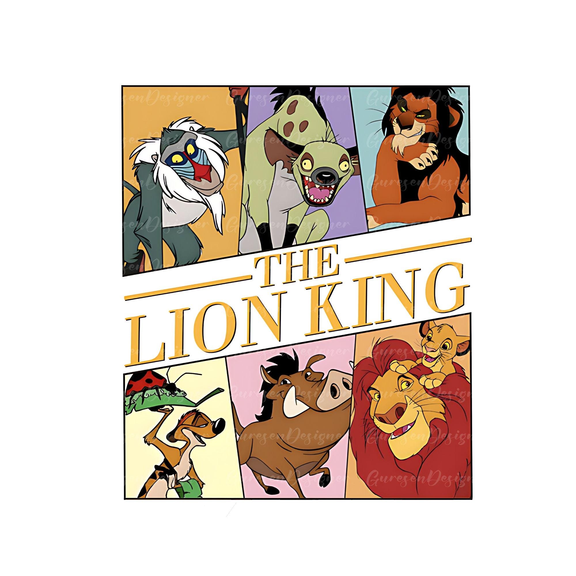 The Lion King PNG Svg Clipart Instant Digital Download, Kids Decor ...