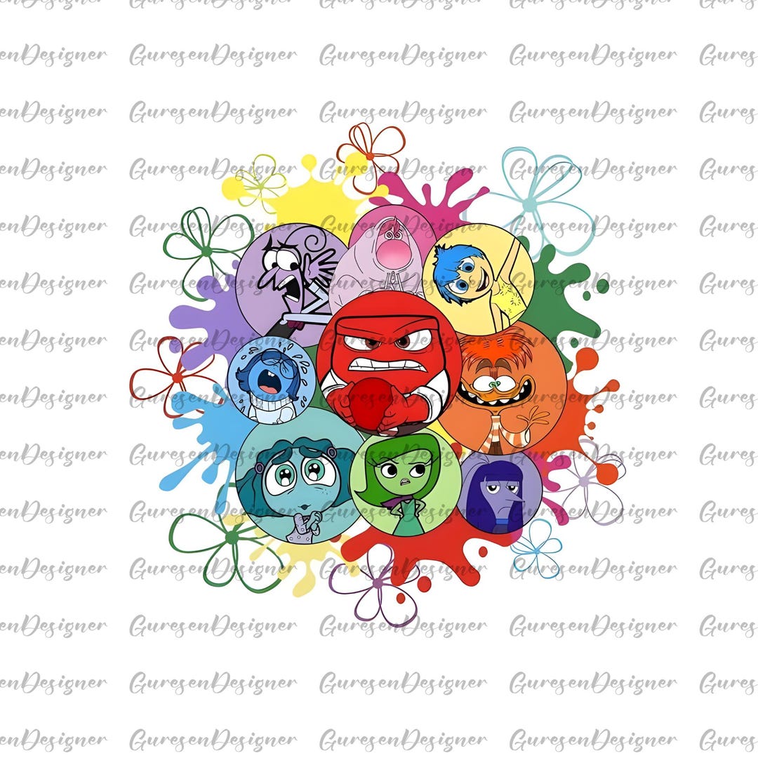 Inside Out 2 PNG, Inside Out 2 Anger, Joy, Disgust, Sadness, Fear ...