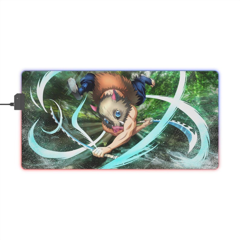 Inoskue Beast Breathing Demon Slay Anime Mousepad Deskpad - Etsy
