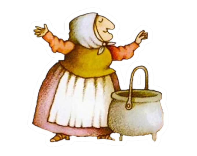 Strega Nona 8x8 Poster Unframed, Bubble Bubble Pasta Pot Strega Nona ...