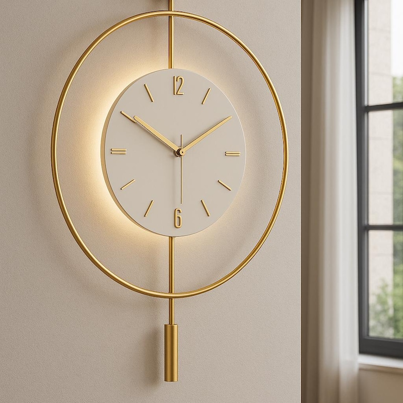 Wall Clock Unique Led - Etsy