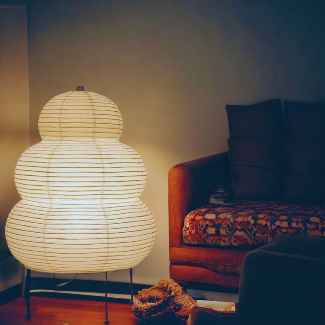 Wabi Sabi Rice Paper Lamp Japanese Table Lamp Rice Paper Desk Lamp ...