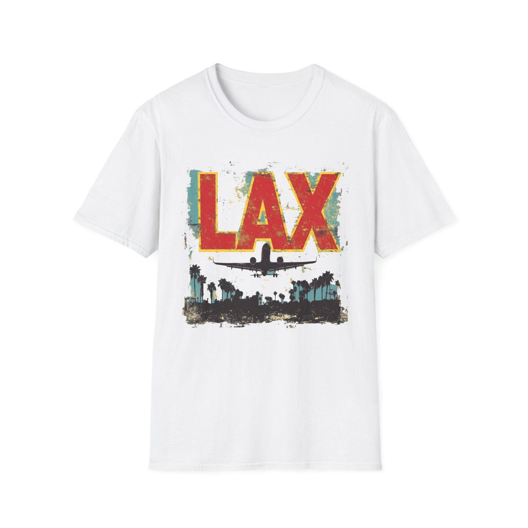 LAX VINTAGE T-shirt La Los Angeles Cool Hipster Streetwear Gift for Her ...