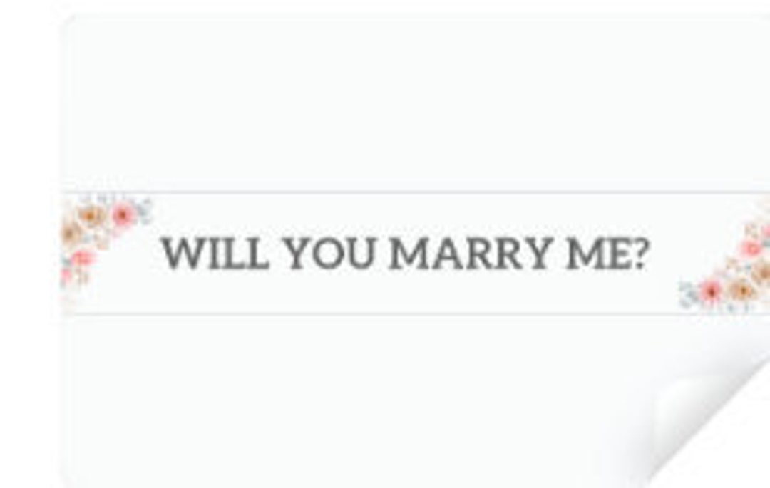 Will You Marry Me Printable Marriage Proposal Big Sign, Elegant and ...