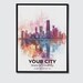 Custom City Skyline, Personalized Skyline, Digital Download Custom City ...