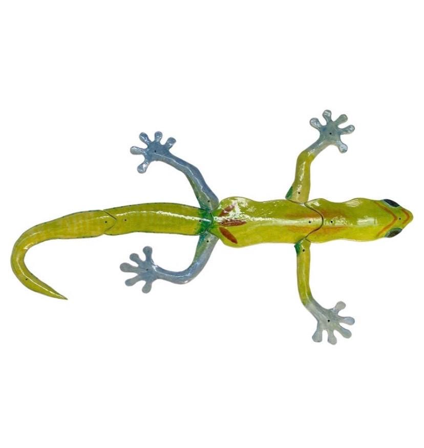 Monumental Glazed Ceramic Gecko Wall Sculpture by Rexx Fisher, Florida ...