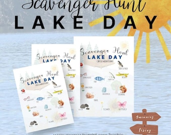 Lake Day Scavenger Hunt - Etsy