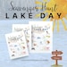 Lake Day Scavenger Hunt, Summer Vacation Kids Activities, Boating ...