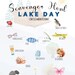 Lake Day Scavenger Hunt, Summer Vacation Kids Activities, Boating ...
