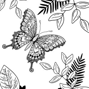 10 Bug and Butterfly Themed Coloring Pages. Printable Busy Box ...