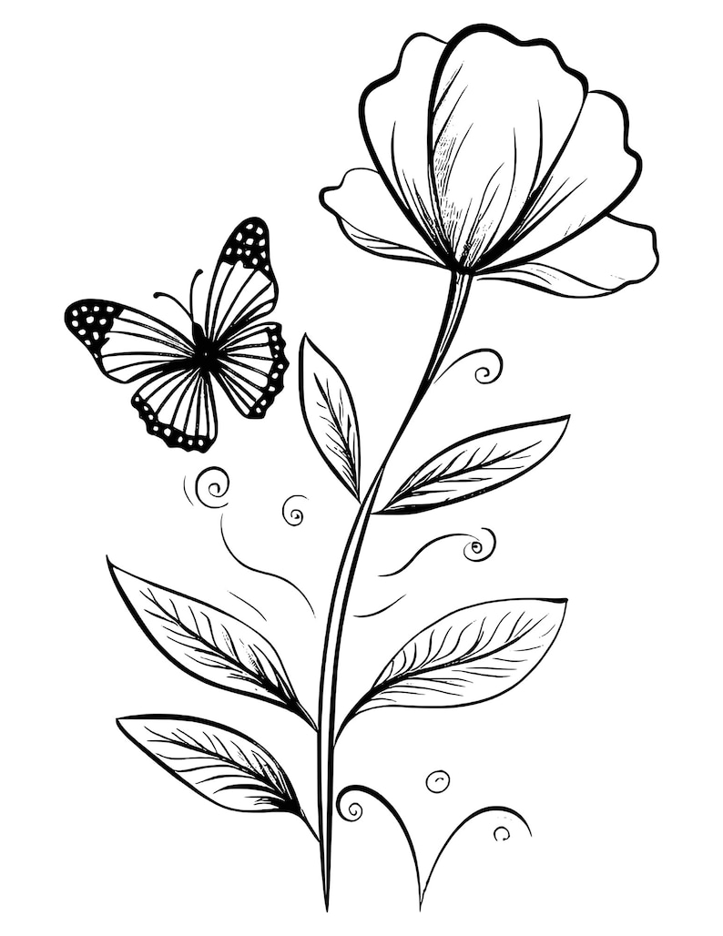 10 Bug and Butterfly Themed Coloring Pages. Printable Busy Box ...