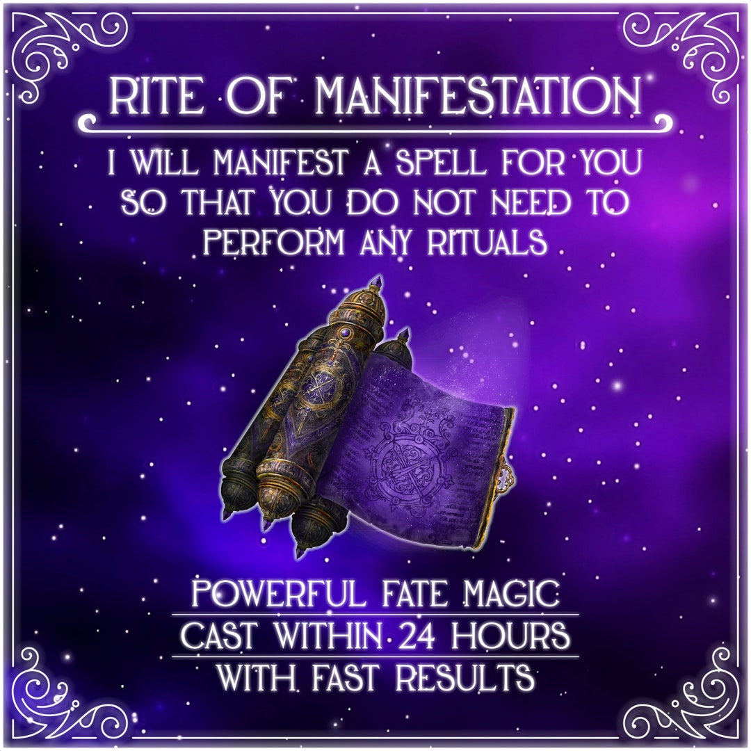 RITE OF MANIFESTATION | Spell Booster | Manifest a Fate Spell Without ...