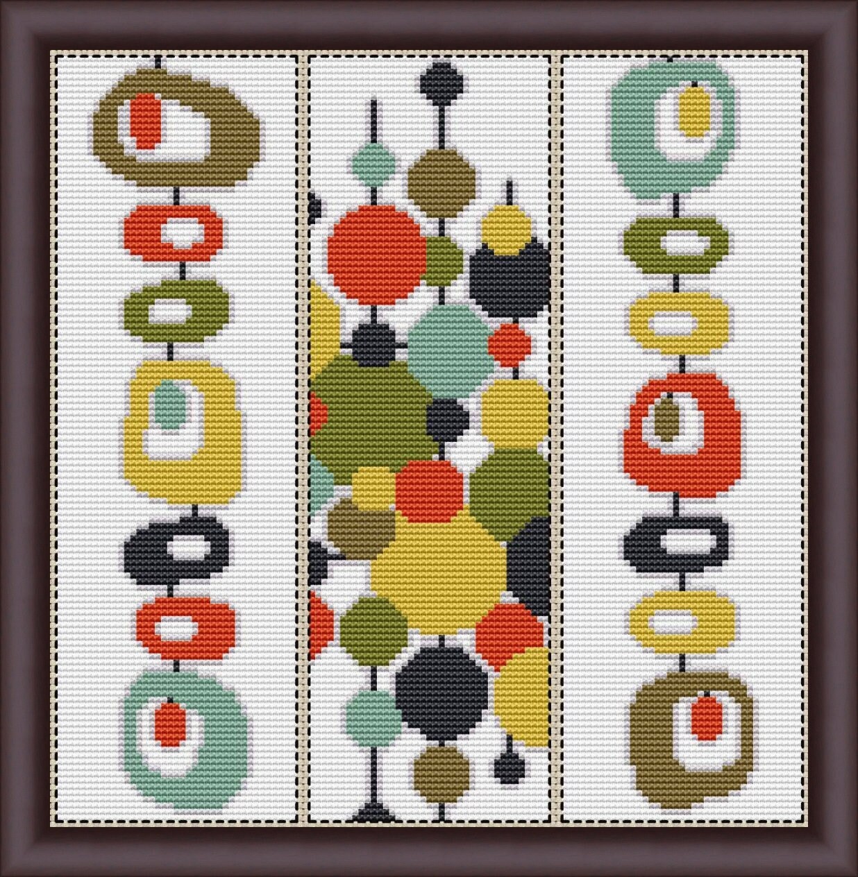 Counted Cross Stitch Patterns, Abstraction Art Pdf, Wall Art Embroidery ...