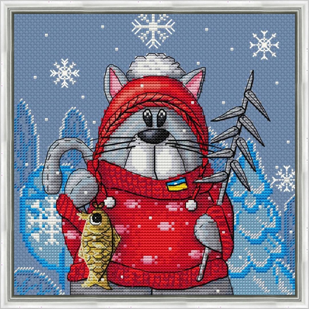 Counted Cross Stitch Pattern, Animals Pattern , Winter Embroidery ...