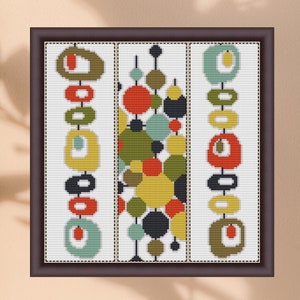 Counted Cross Stitch Patterns, Abstraction Art Pdf, Wall Art Embroidery ...