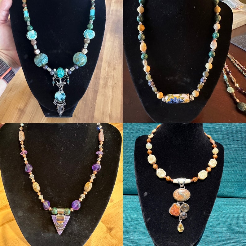 Made to Order, Custom and Unique Necklace Designs! Turquoise, Amber ...