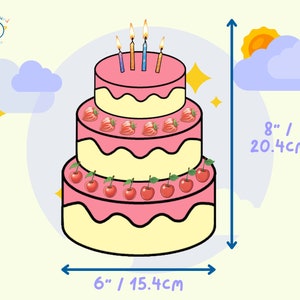 Build a Birthday Cake, Cut and Paste Paper Craft Worksheet for Kids ...