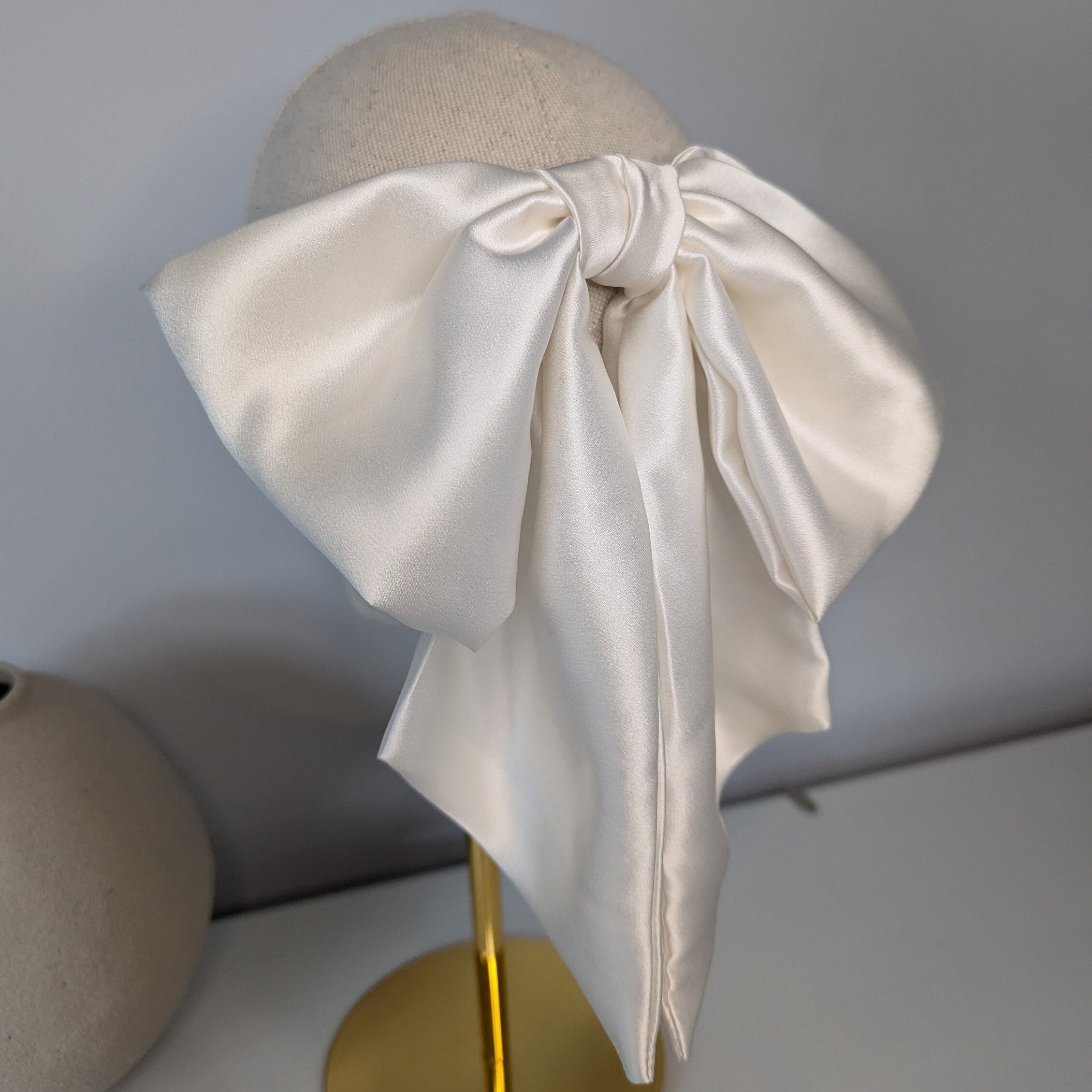 Oversized Silk Satin Bow - Etsy