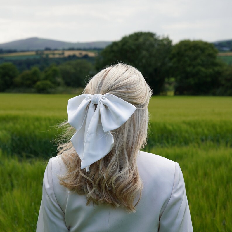 Oversized Silk Satin Bow - Etsy