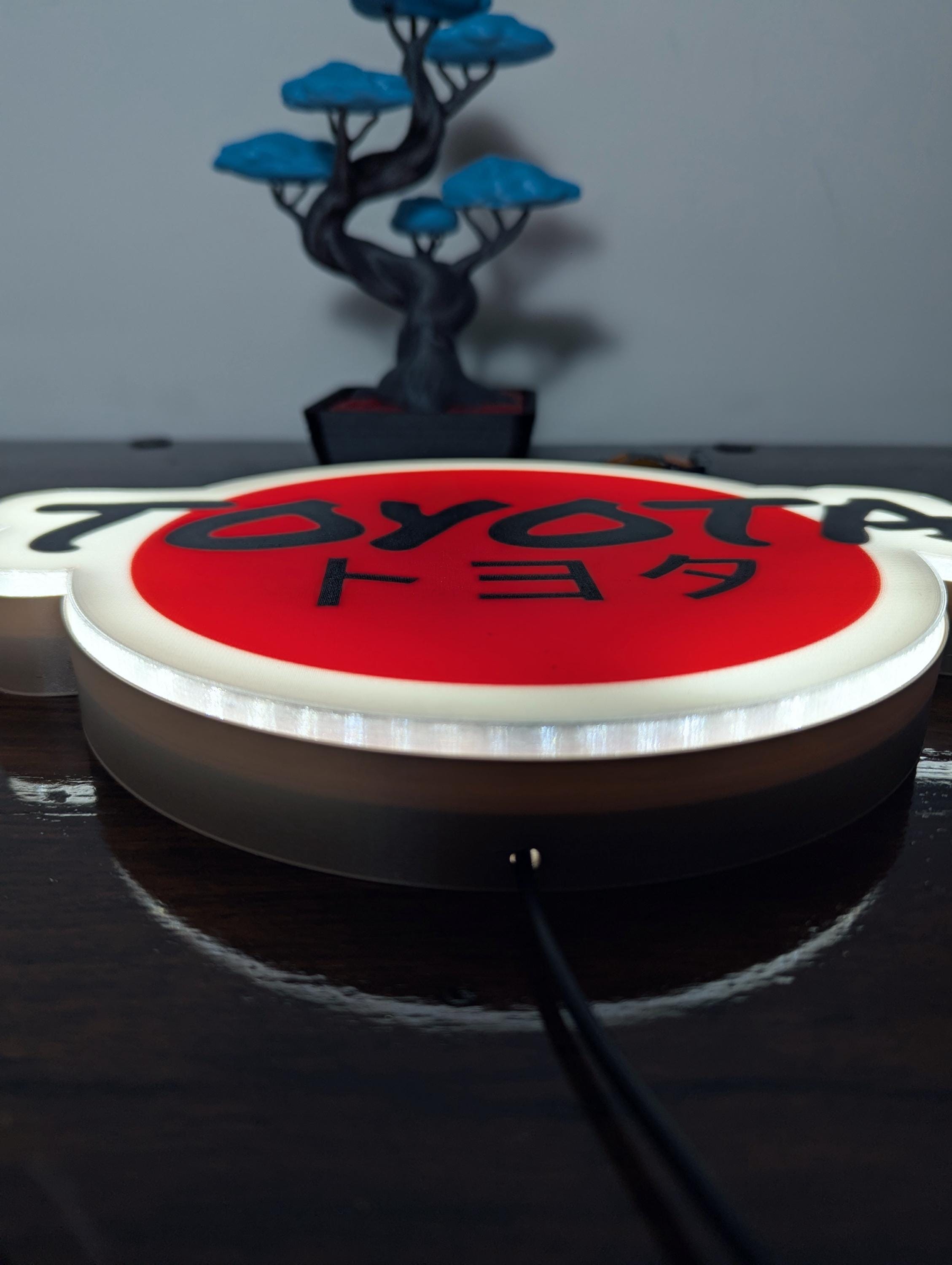 Toyota 3D Printed Wall Light – Vintage Style, Classic Car Decor ...