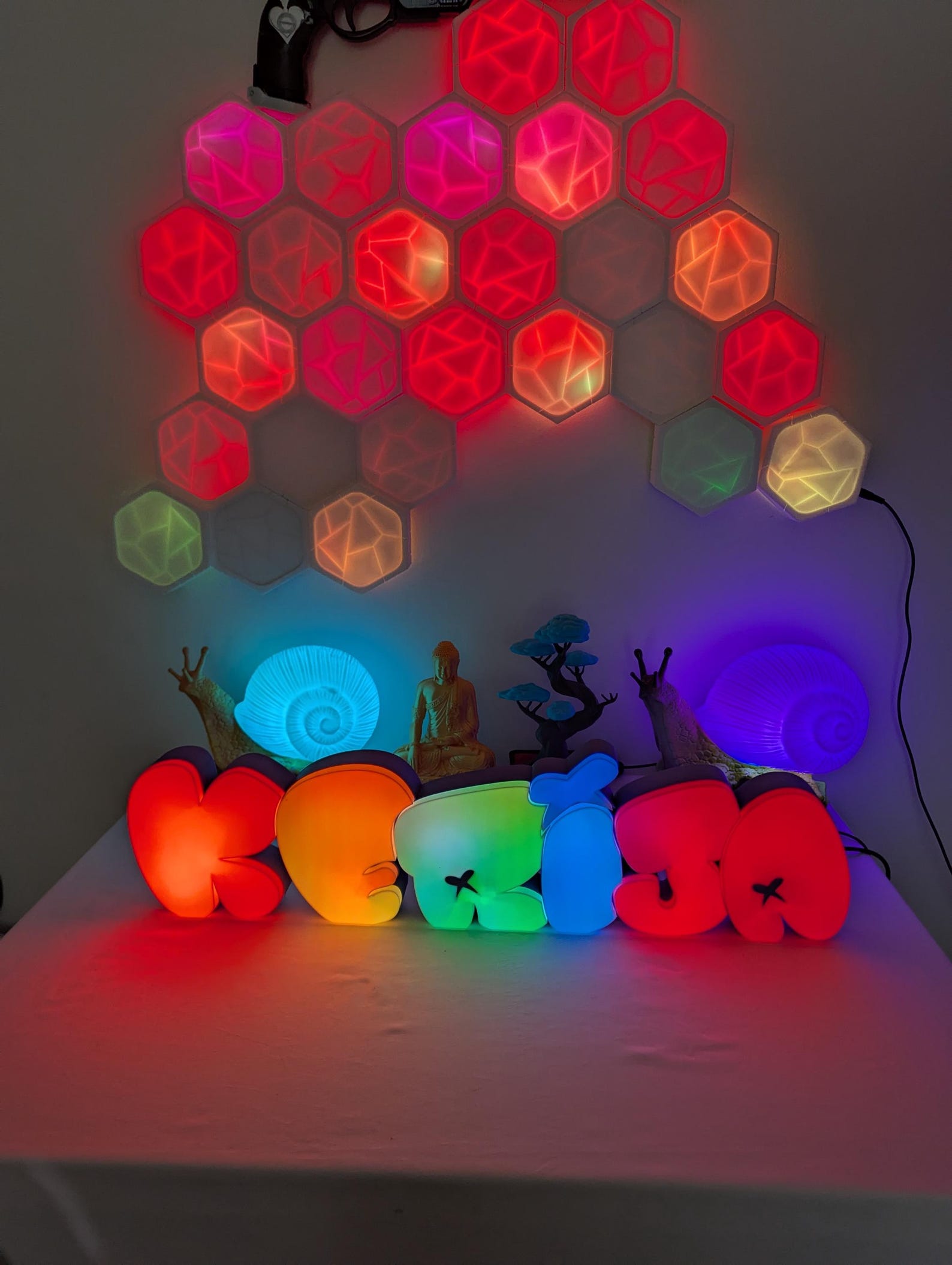 Custom Colorful Name Lamp 3D Printed - Etsy