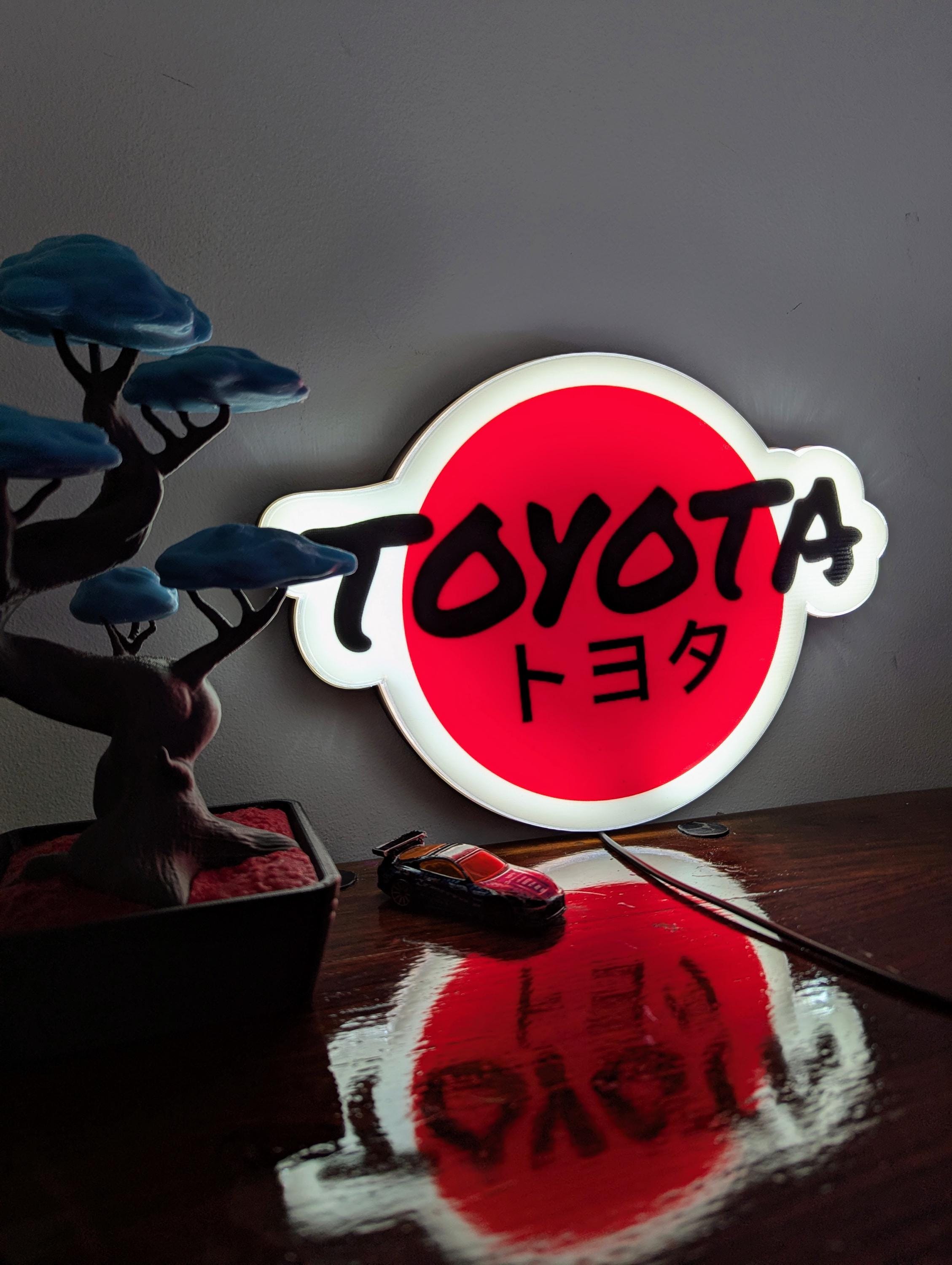 Toyota 3D Printed Wall Light – Vintage Style, Classic Car Decor ...