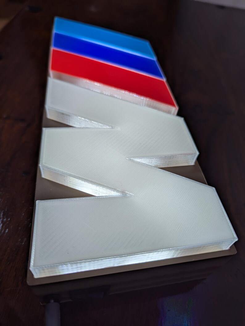 BMW M Power Themed 3D Printed Light Box – Custom Car Decor, Automotive ...