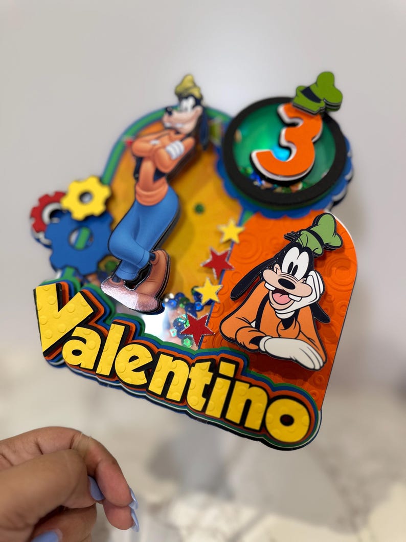 Goofy Cake Topper - Etsy