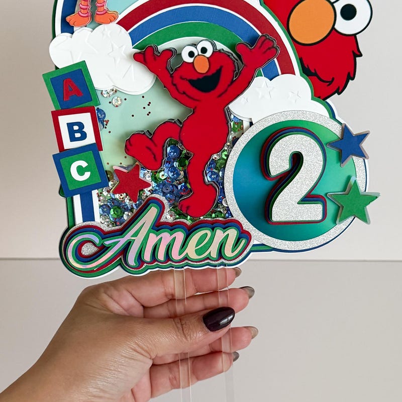 Elmo Cake Topper - Etsy