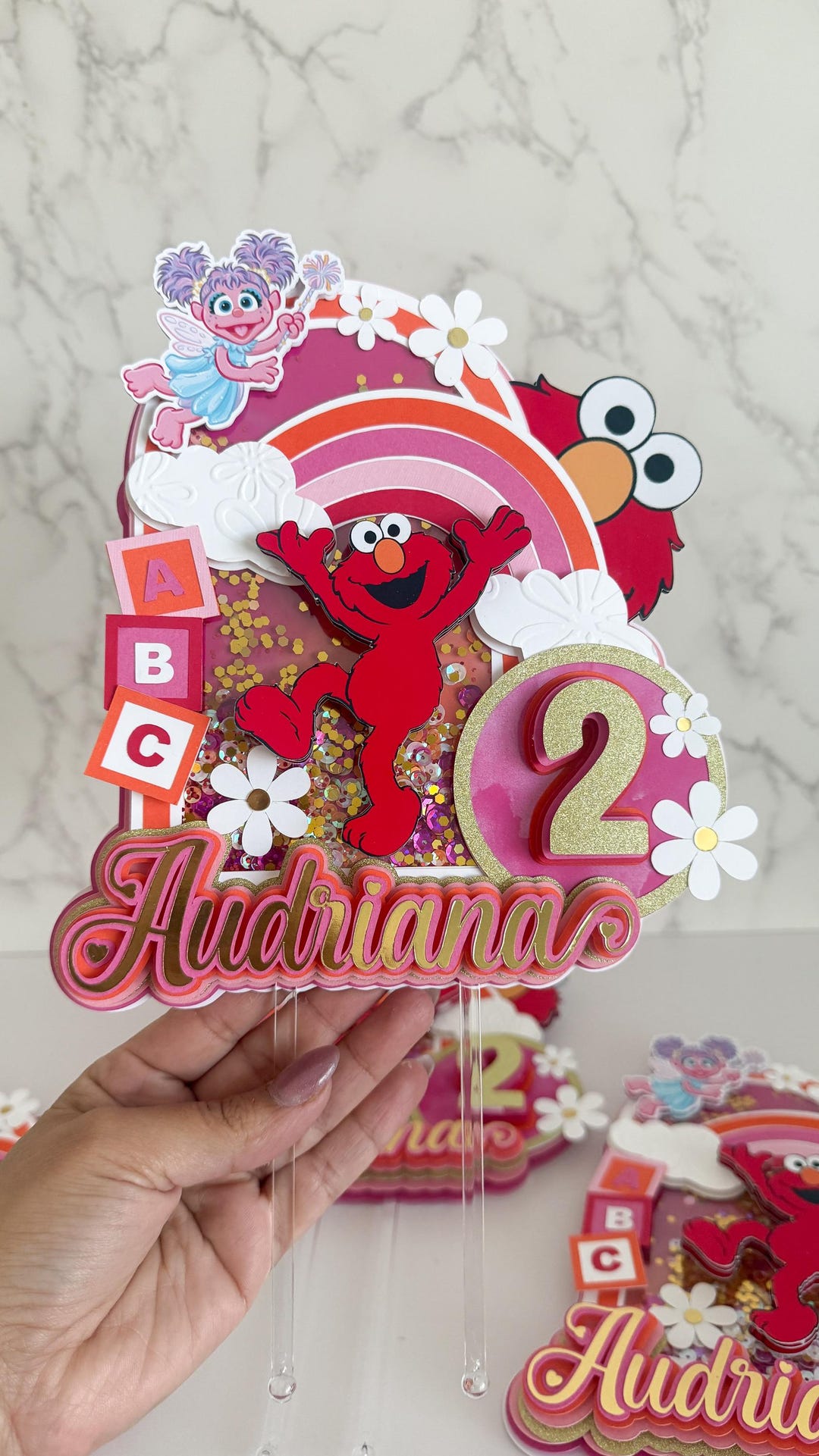 Elmo Cake Topper Shaker, Elmo Cake Decoration - Etsy